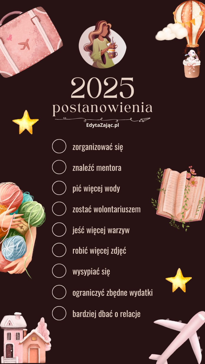 Postanowienia noworoczne na 2025 (100+ pomysłów)